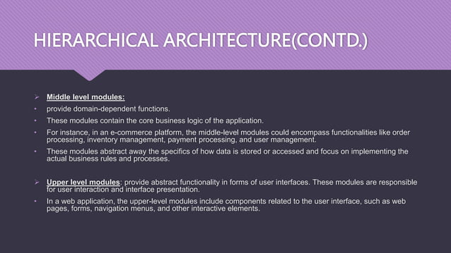 Hierarchical Software Architecture & its Types Presentation | PPT