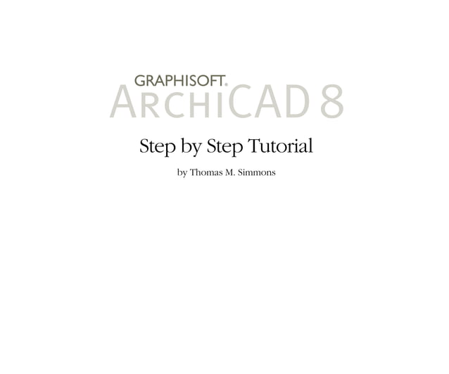 Archi cad step_by_step | PDF