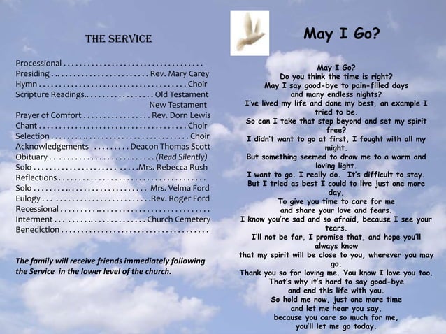 Archie jackson Homegoing Celebration Program | PPT