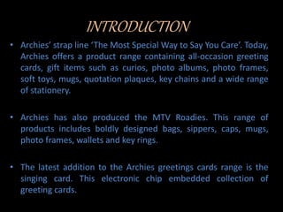 Archies greeting card | PPTX