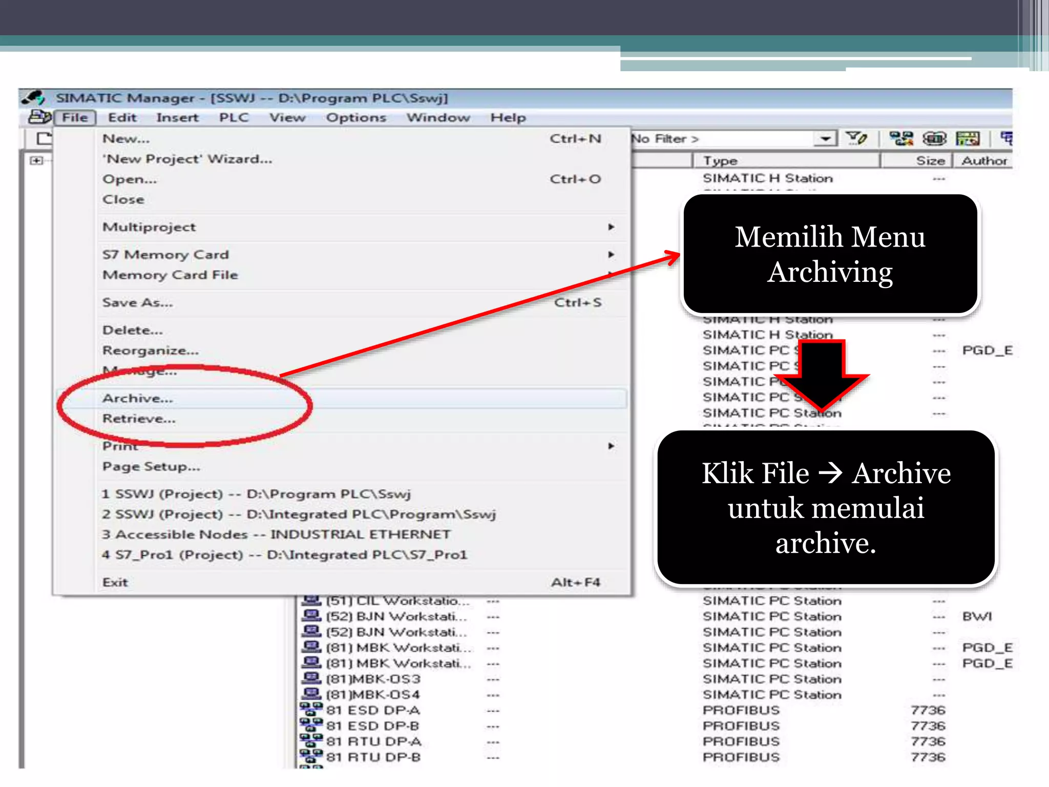 Archieving program plc | PPTX