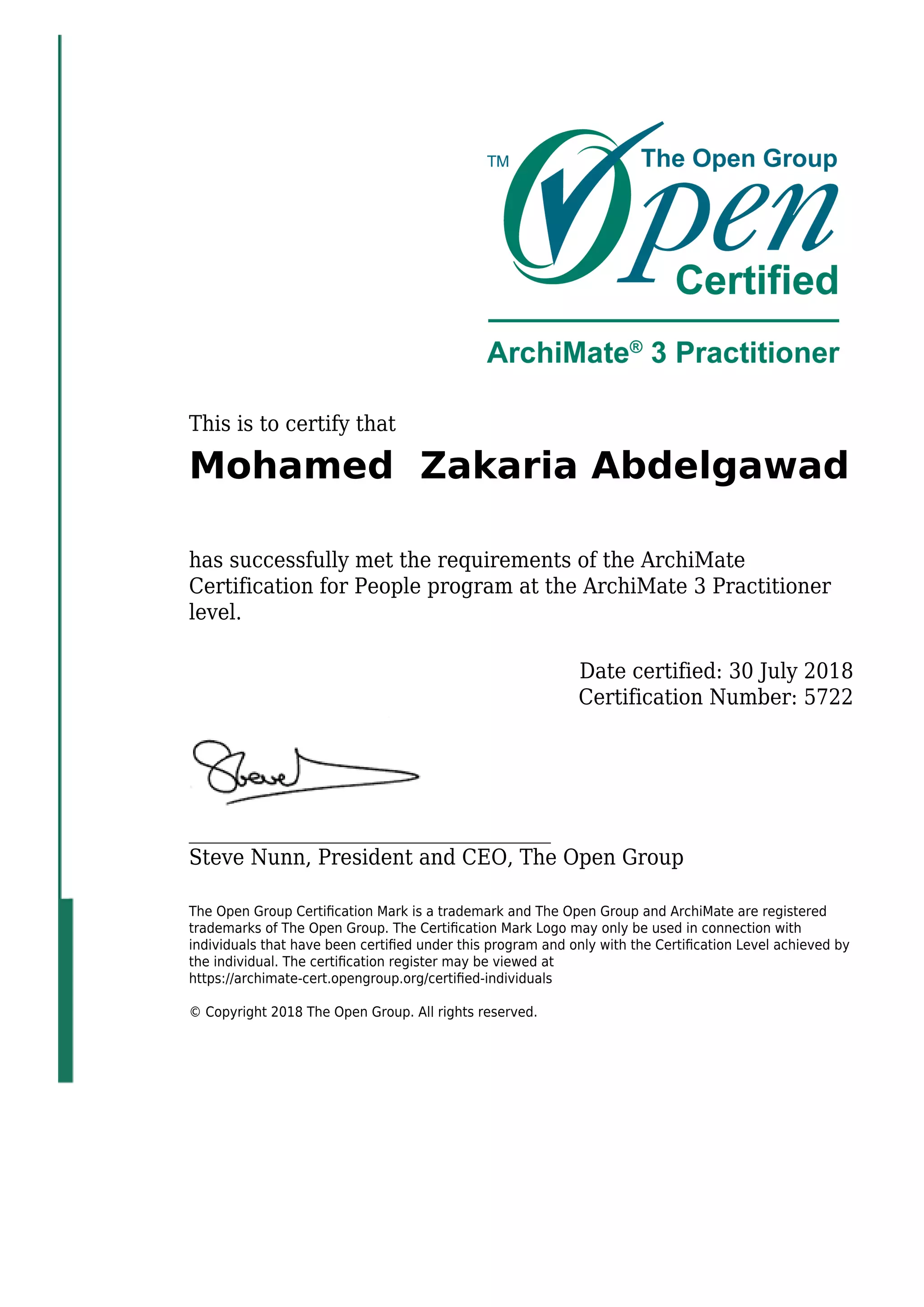 Archimate 3.0 Practitioner Certified | PDF