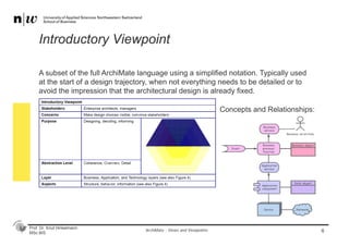 Archi mate views_and_viewpoints | PDF | Computing | Technology & Computing