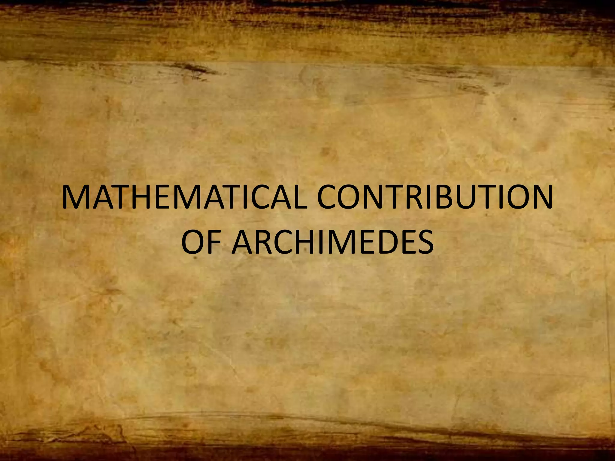 Archimedes | PPTX