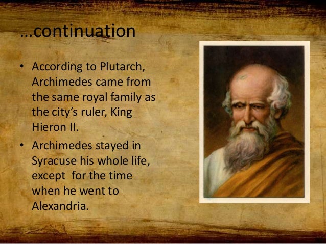 Archimedes Lifetime
