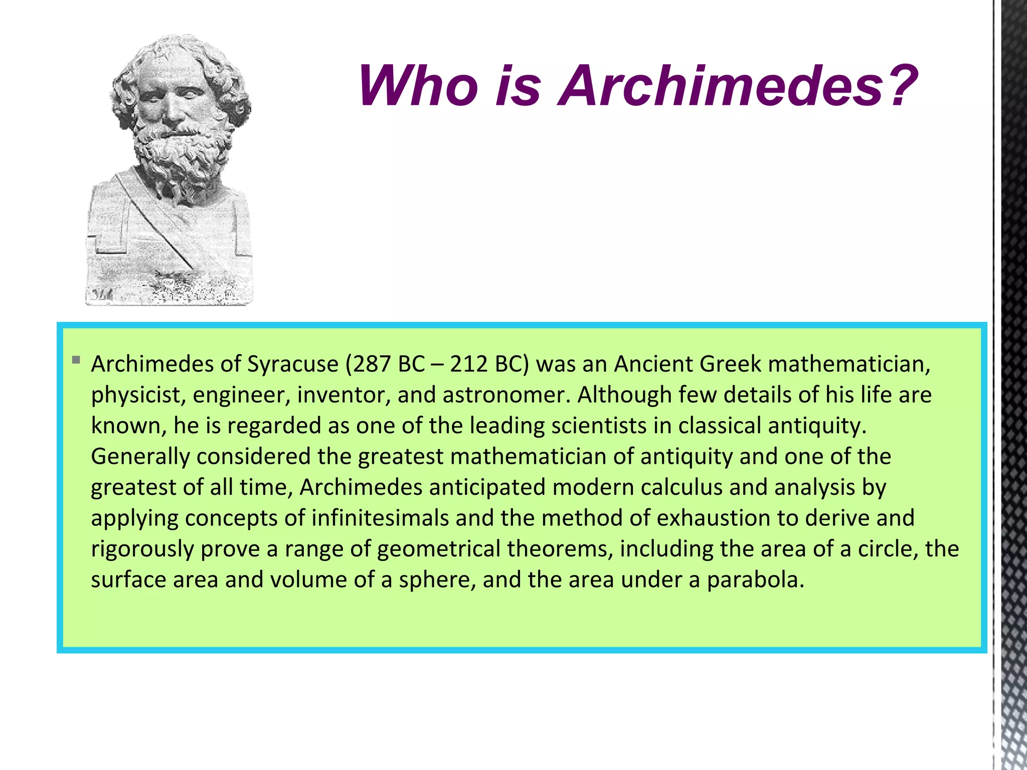 Archimedes principle | PPT