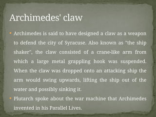 Archimedes of Syracause.pptx historeical content | PPTX