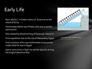 Archimedes powerpint | PPT