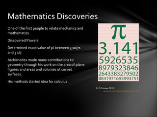 Archimedes powerpint | PPT