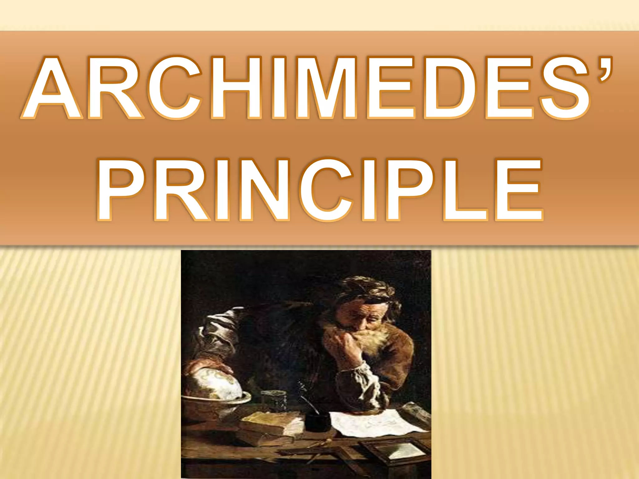Archimedes principle | PPTX