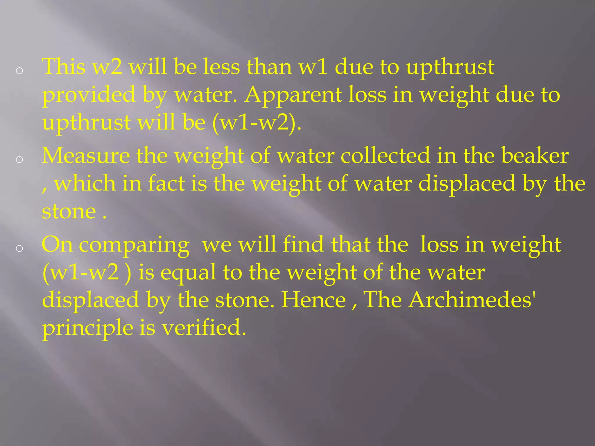 Archimedes' principle | PPTX