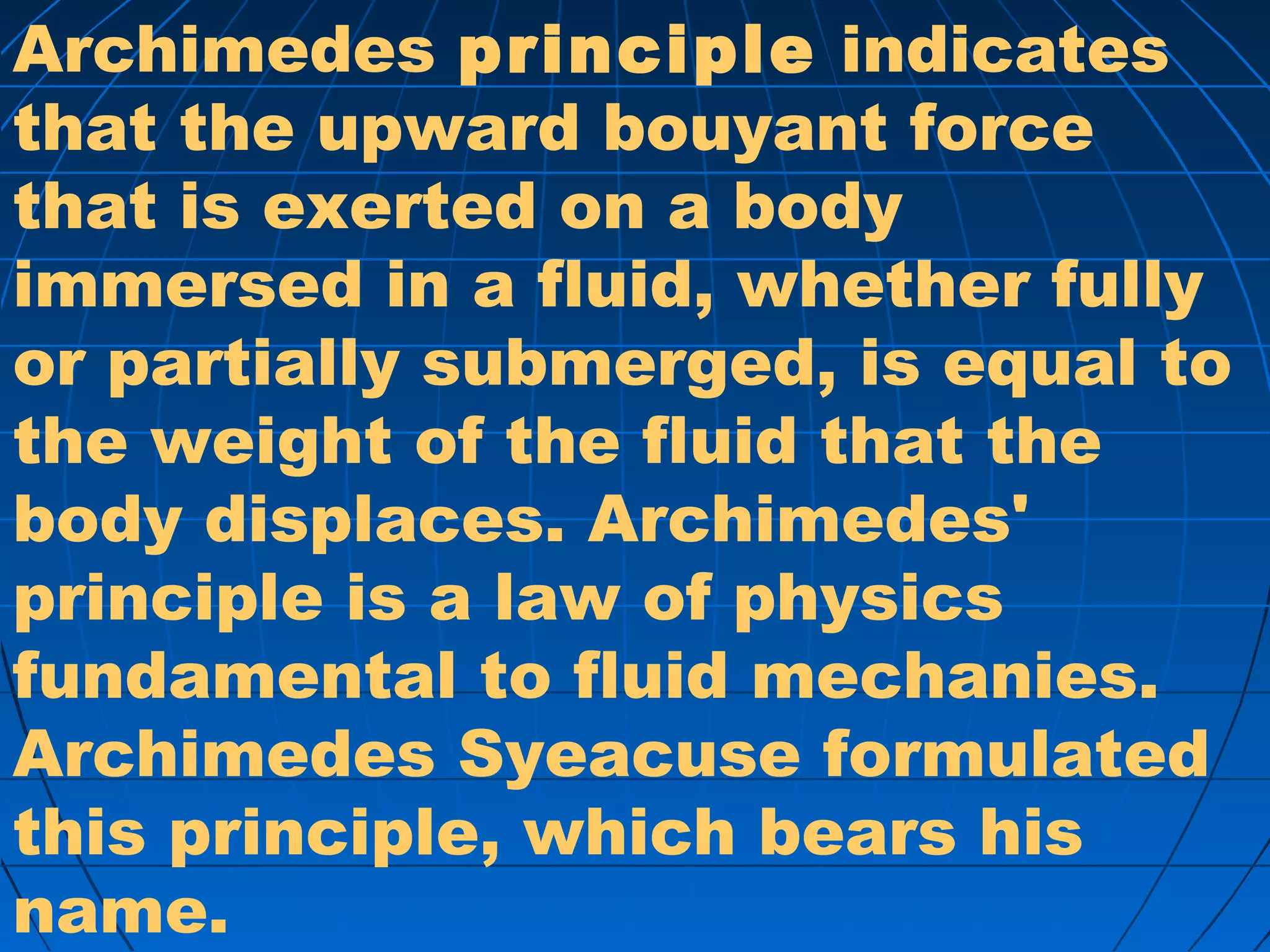 What Is Archimedes Principle? | PPT