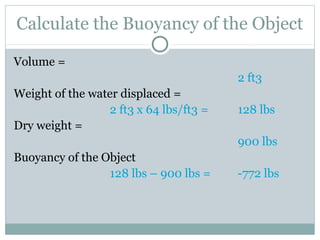 Archimedes principle | PPT | Scuba Diving | Extreme Sports