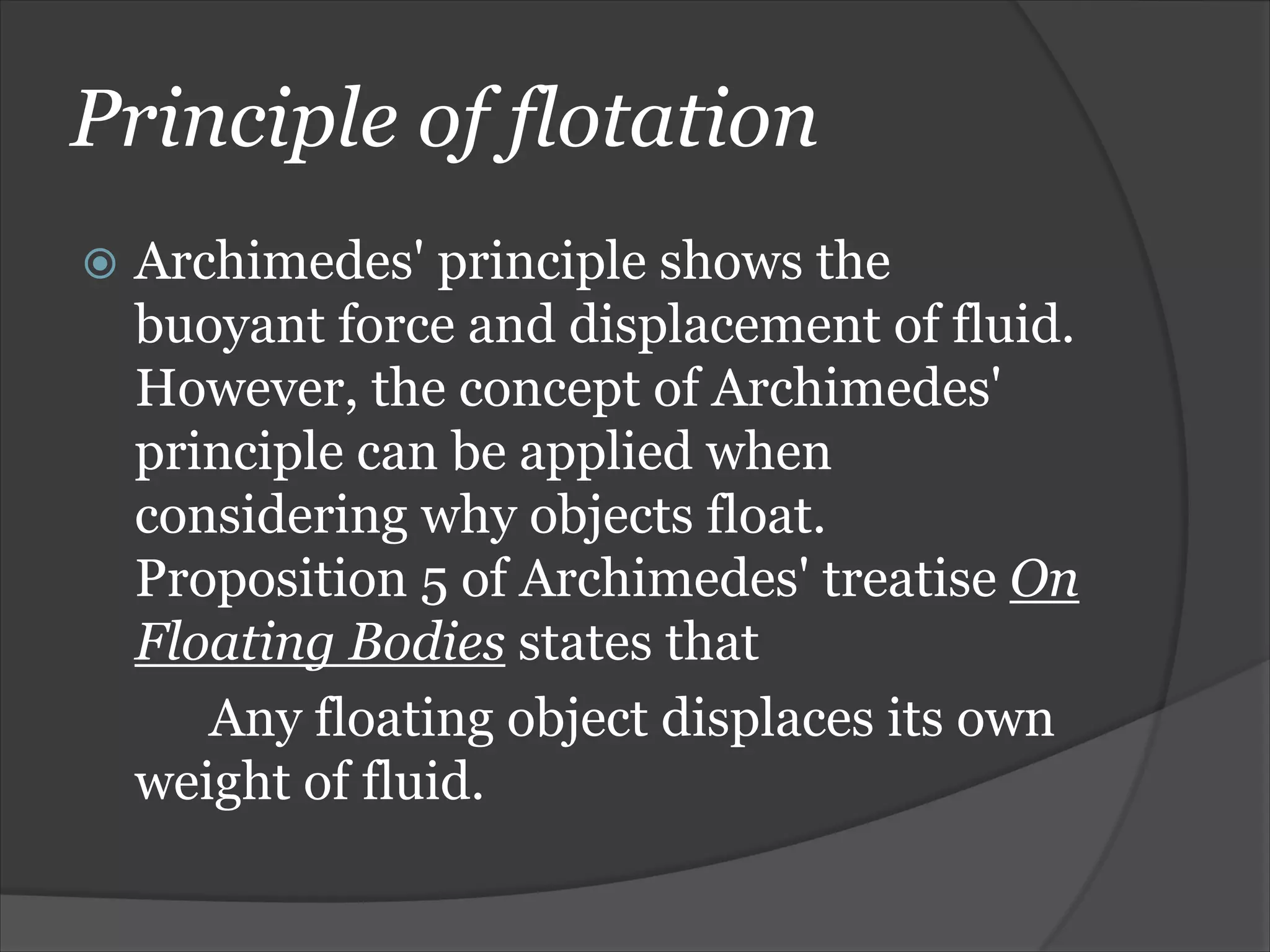 Archimedes' principle explained | PDF