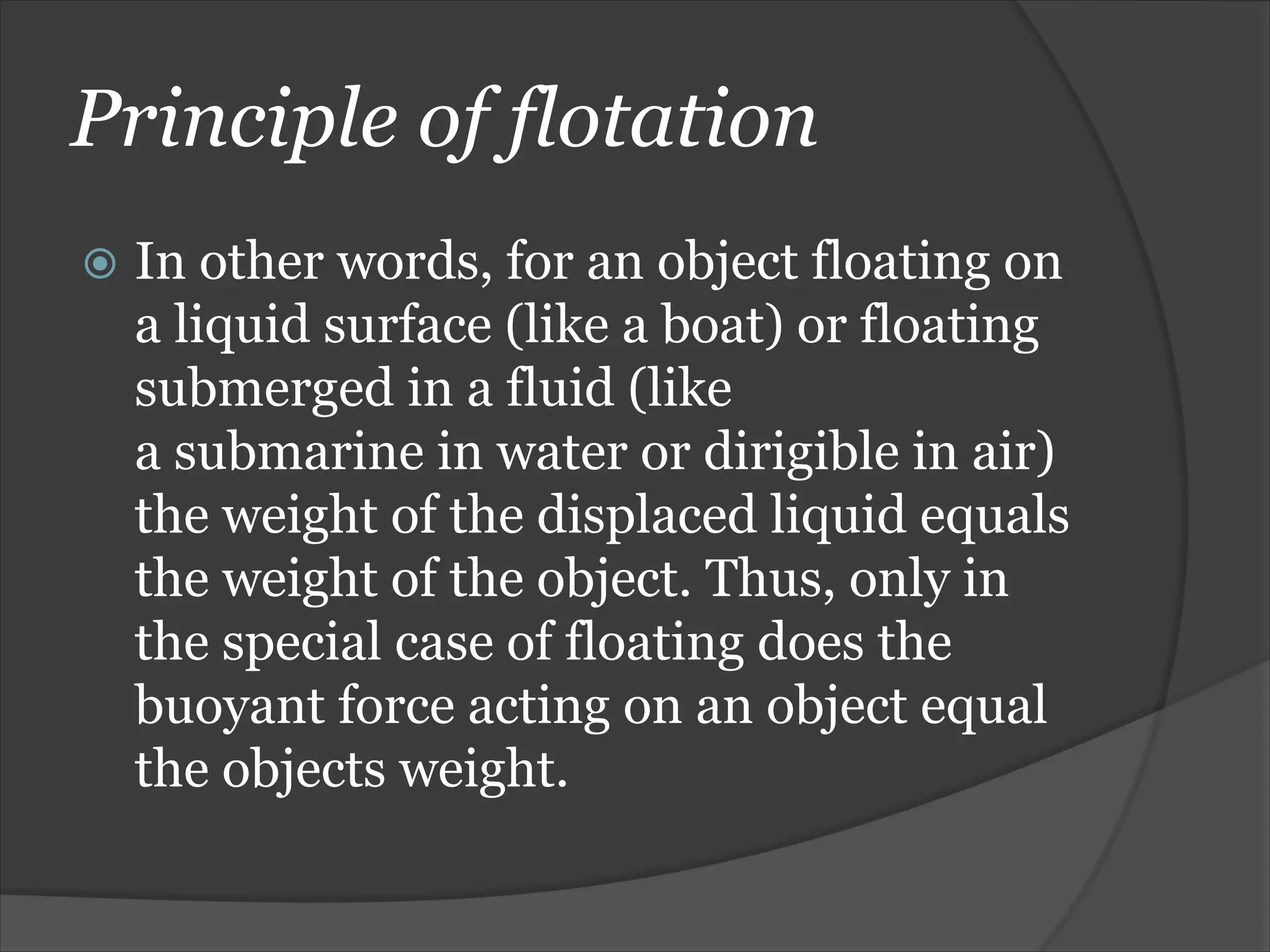 Archimedes' principle explained | PDF