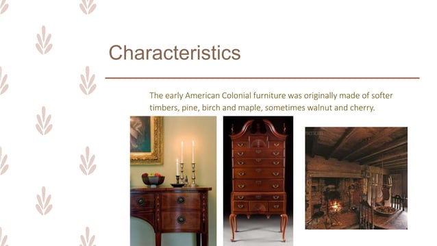 ARCHINT: Colonial Period (Interior Design + Furniture Design) | PPTX