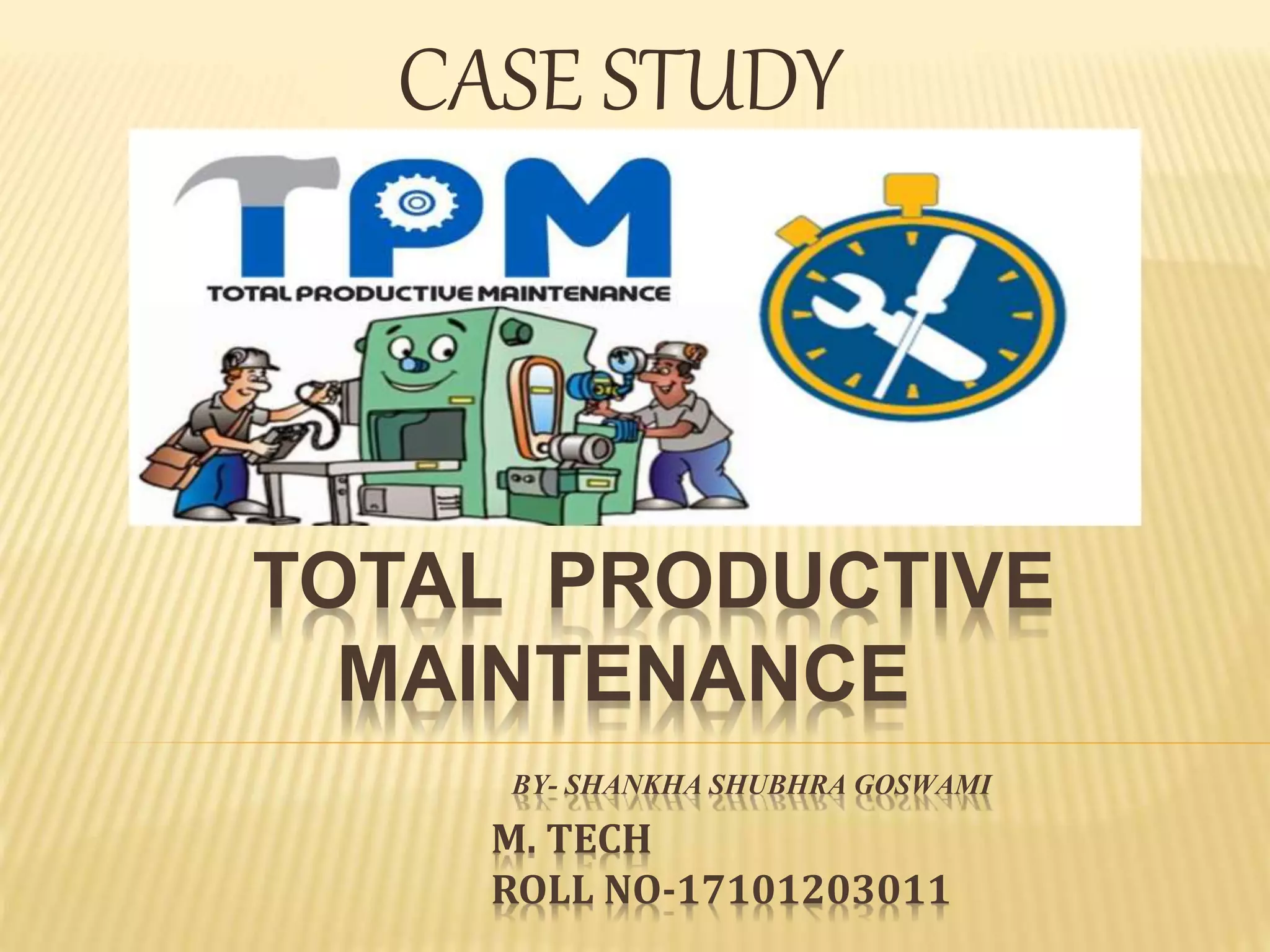total productive maintenance | PPTX