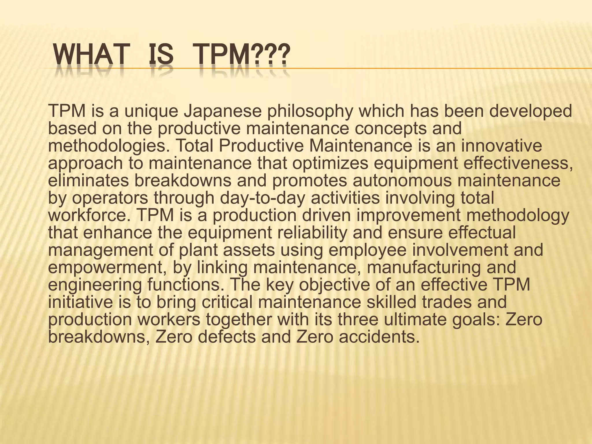 total productive maintenance | PPTX