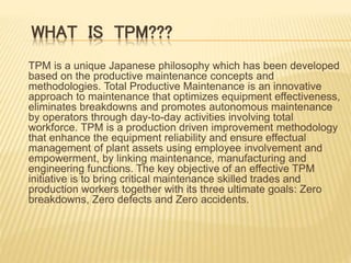 total productive maintenance | PPTX
