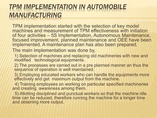 total productive maintenance | PPTX