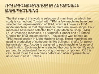 total productive maintenance | PPTX