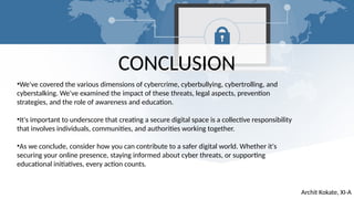 Understanding cyber threats presentation | PPT