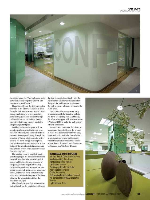 Bajaj corporate Office Architect and interiors India | PDF ...