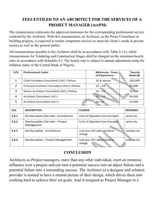 Architect as a project manager | PDF