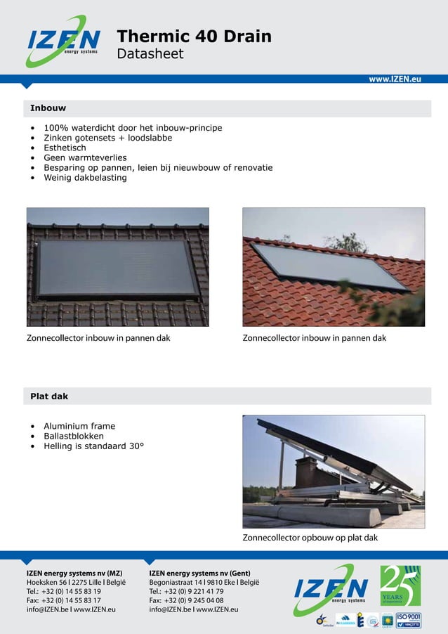 IZEN energy systems - Architectenmap 2013 | PDF