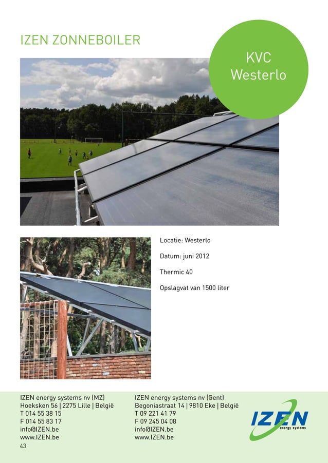 IZEN energy systems - Architectenmap 2013 | PDF