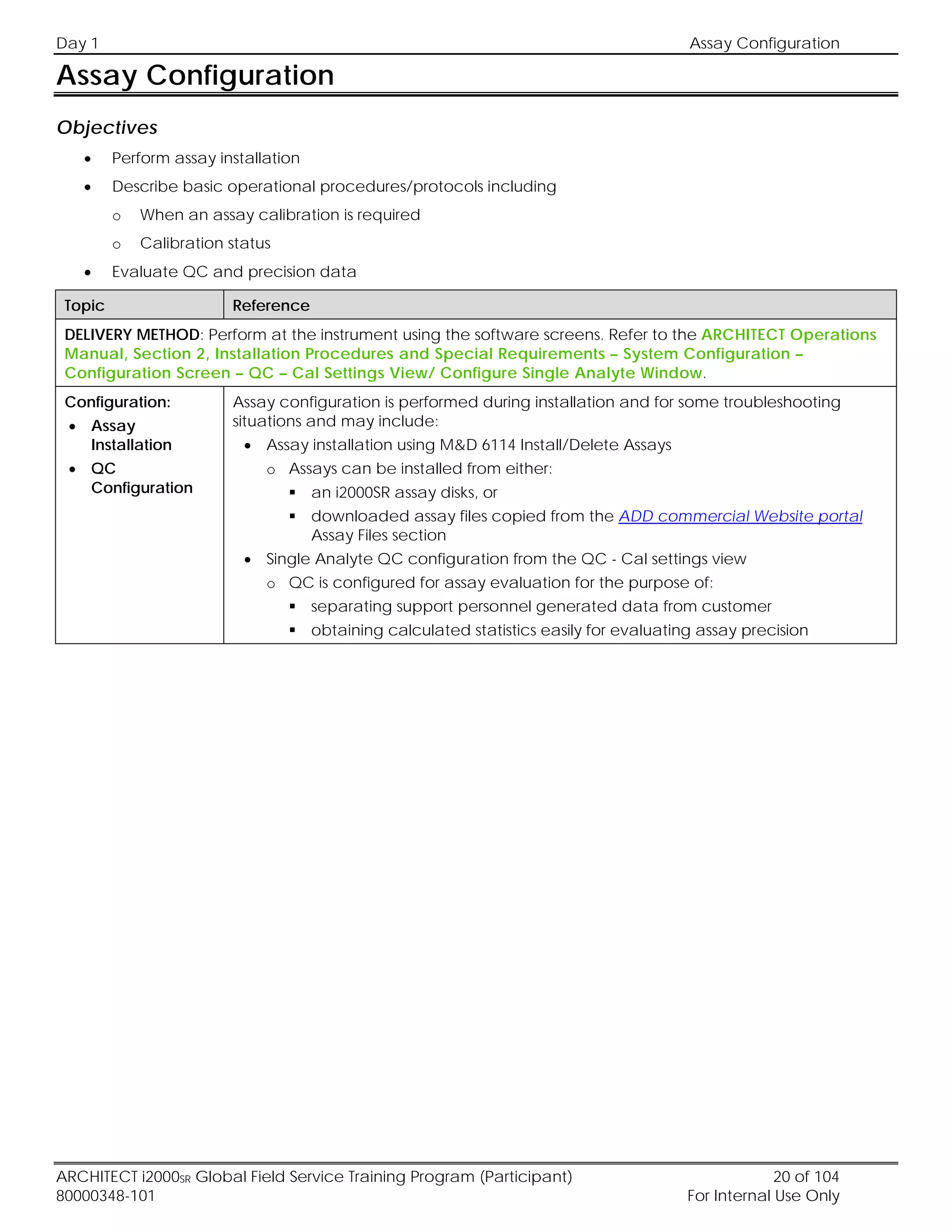 Architect i2000 manual de usuario service standardization pg | PDF