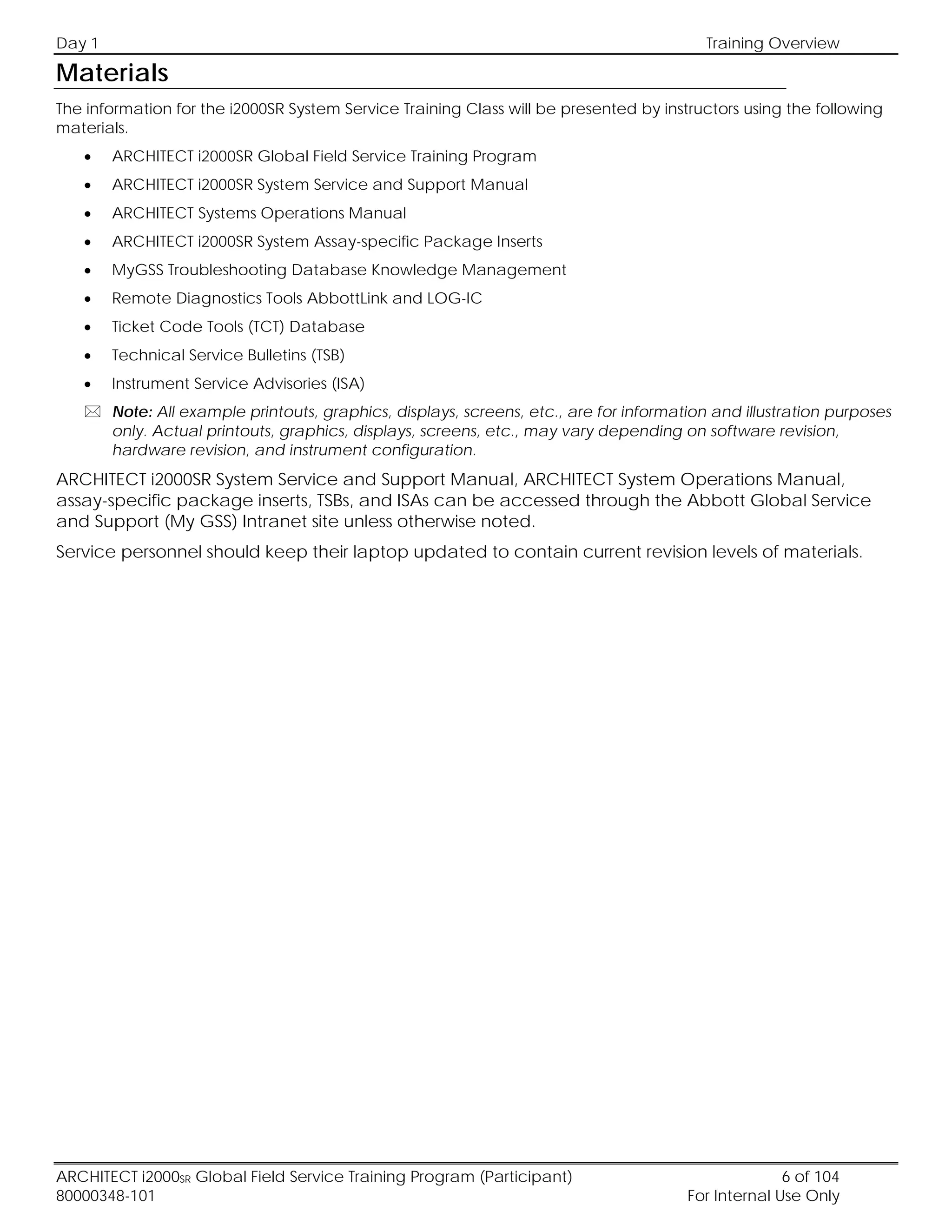 Architect i2000 manual de usuario service standardization pg | PDF