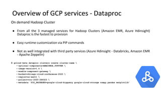 Architecting Analytic Pipelines on GCP - Chicago Cloud Conference 2020 | PPT