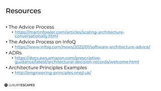 Architecting at Scale with the Advice Process | PDF