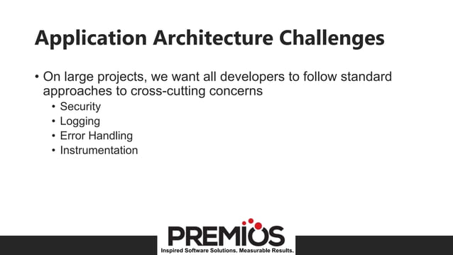 Architecting C Sharp For Cross Cutting Concerns Ppt