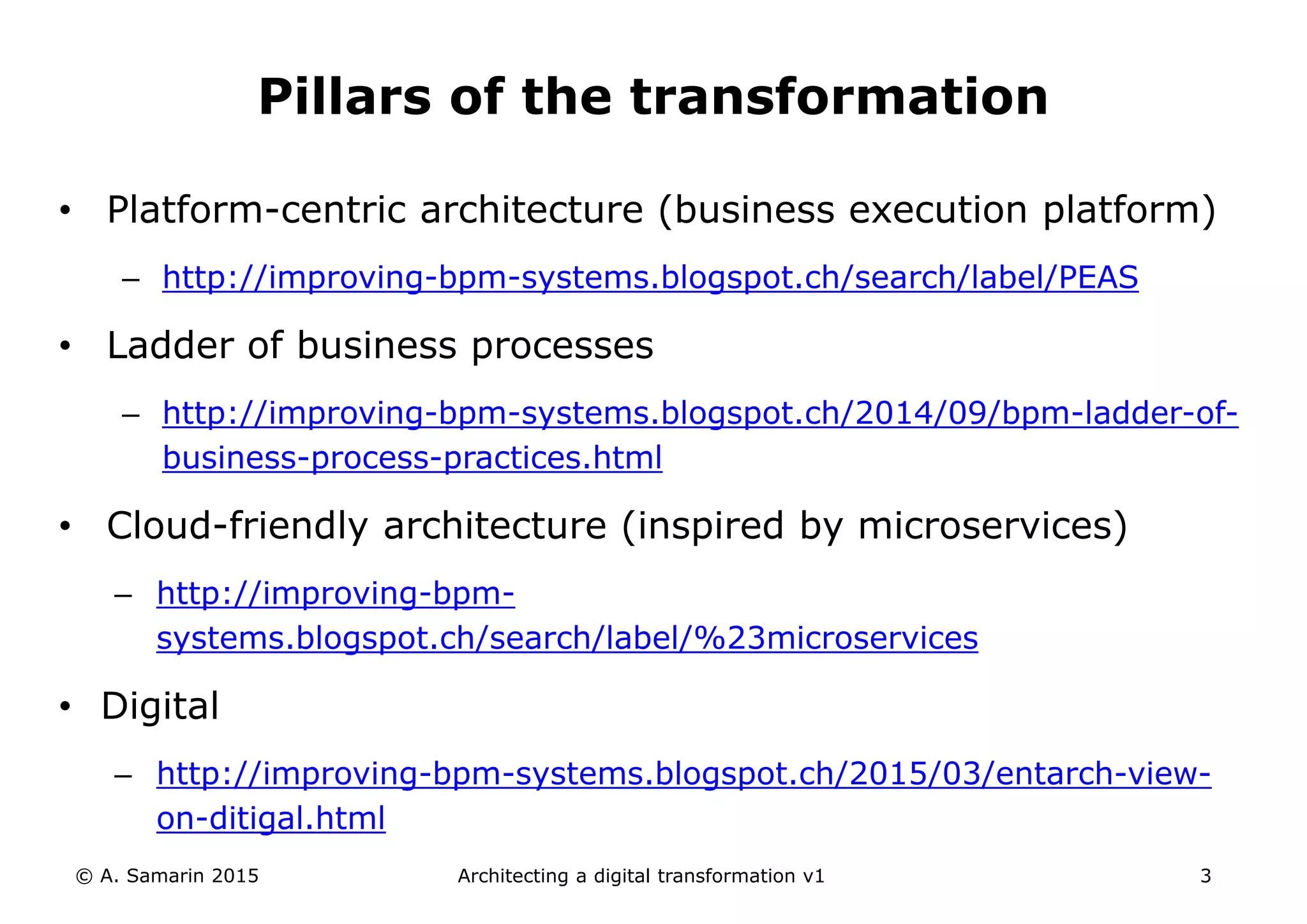 Architecting digital transformation v1 | PPTX