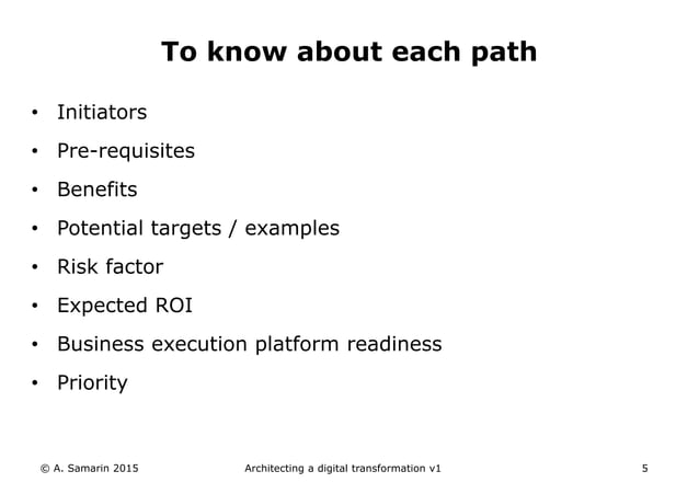 Architecting digital transformation v1 | PPT