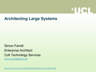Architecting large systems | PPT