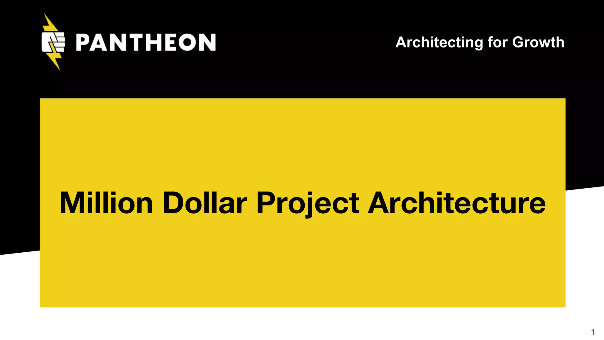 Architecting Million Dollar Projects | PDF