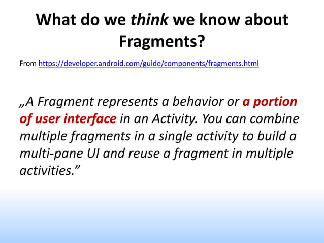 Architecting Single Activity Applications With Or Without Fragments Ppt