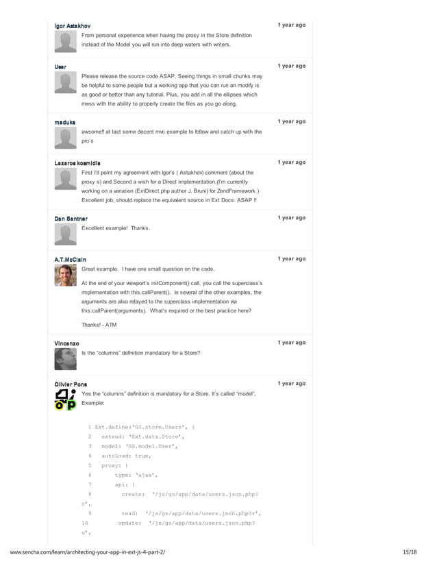 Architecting your app in ext js 4, part 2 learn sencha | PDF