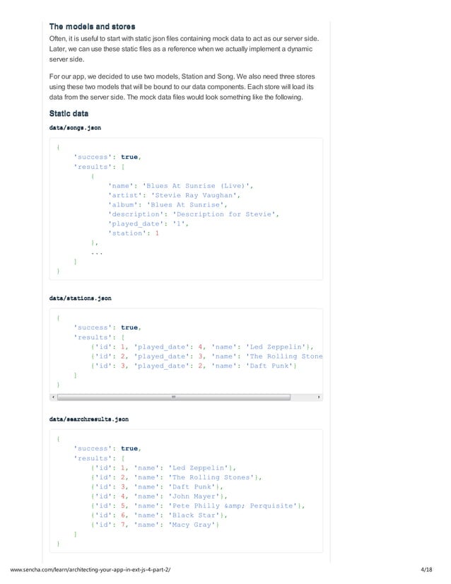 Architecting your app in ext js 4, part 2 learn sencha | PDF