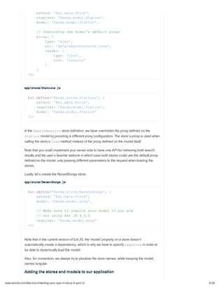 Architecting your app in ext js 4, part 2 learn sencha | PDF