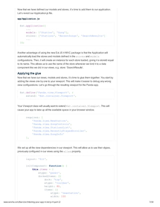 Architecting your app in ext js 4, part 2 learn sencha | PDF