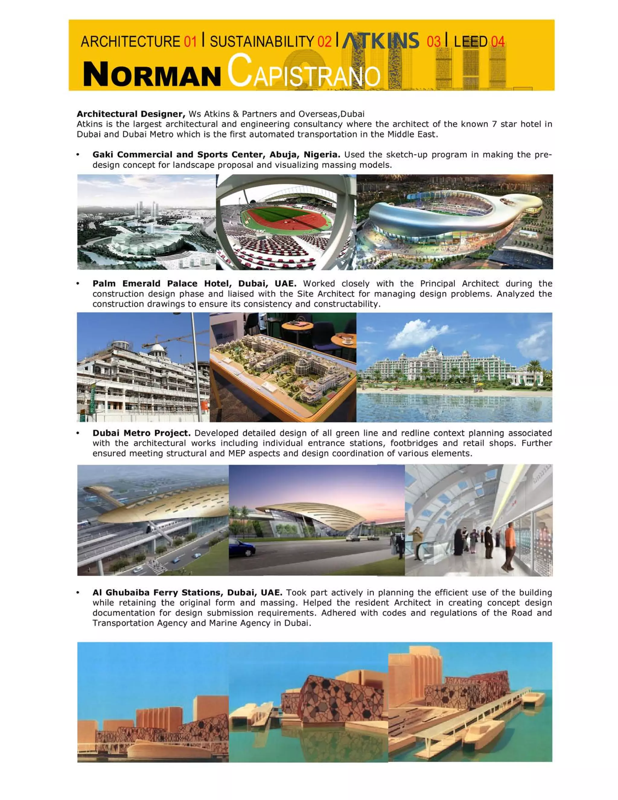 Architect Norman Capistrano | PDF | Careers