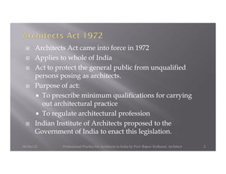 Architects act | PDF