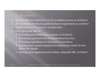 Architects act | PDF