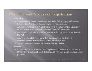 Architects act | PDF