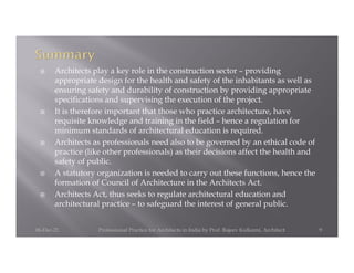 Architects act | PDF