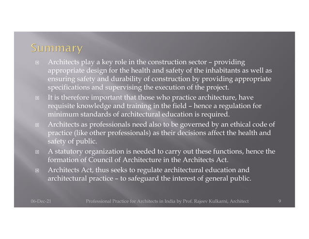 Architects act | PDF | Professional School | Postgraduate Education